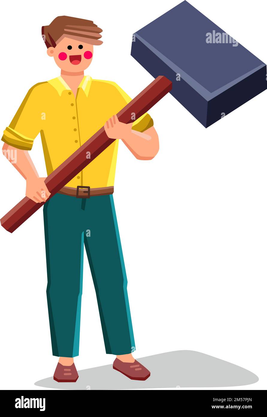 Claw hammer tool cartoon character hi-res stock photography and images ...