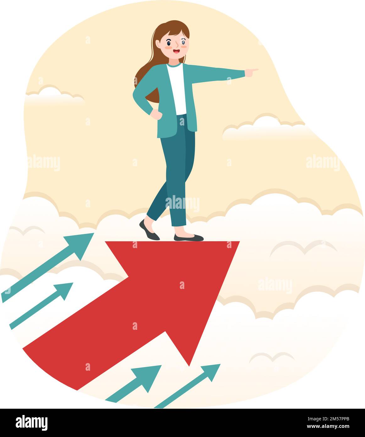 Business Leadership with Businessman Leader Helps the Team to Develop ...