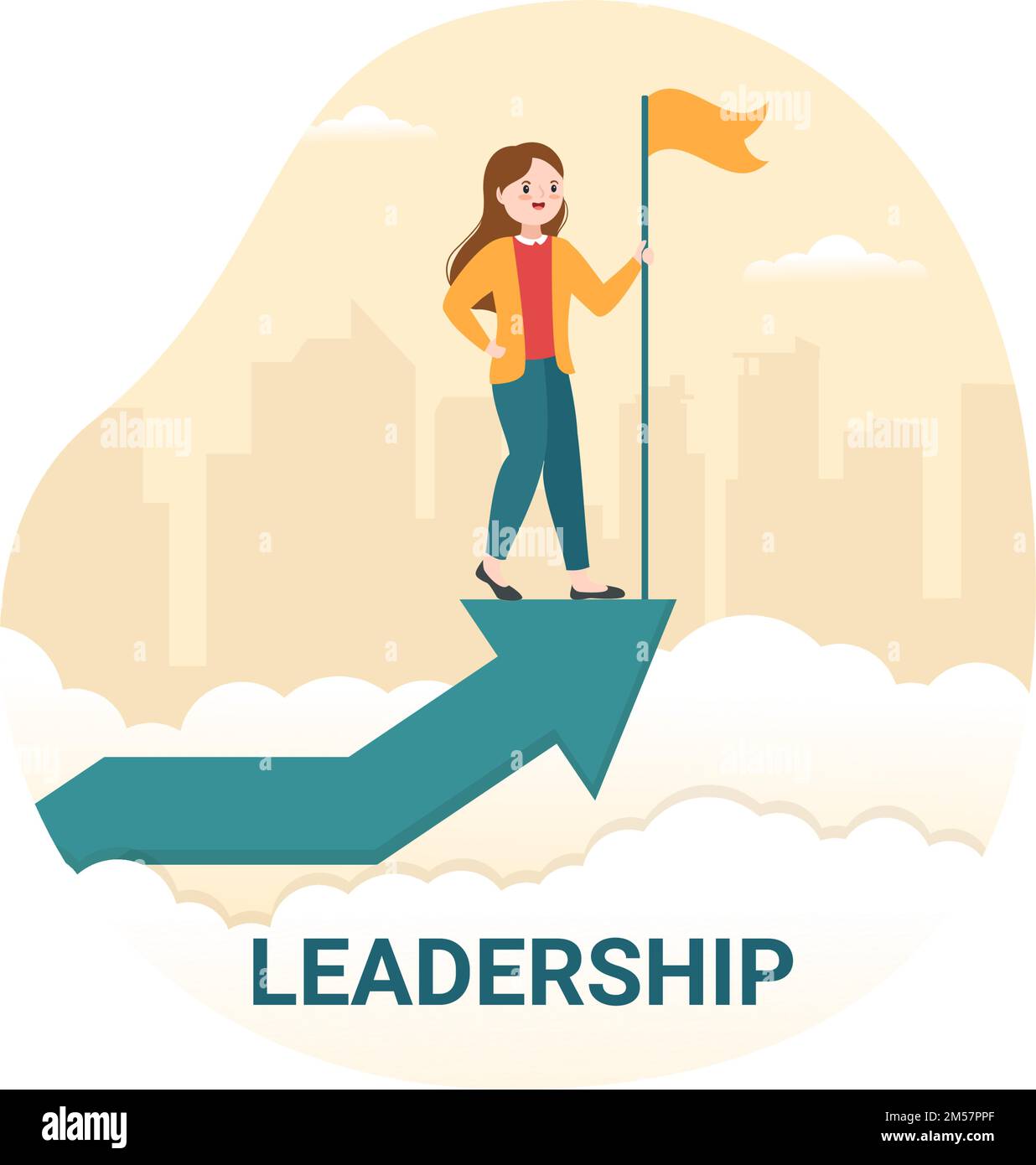 Business Leadership with Businessman Leader Helps the Team to Develop ...