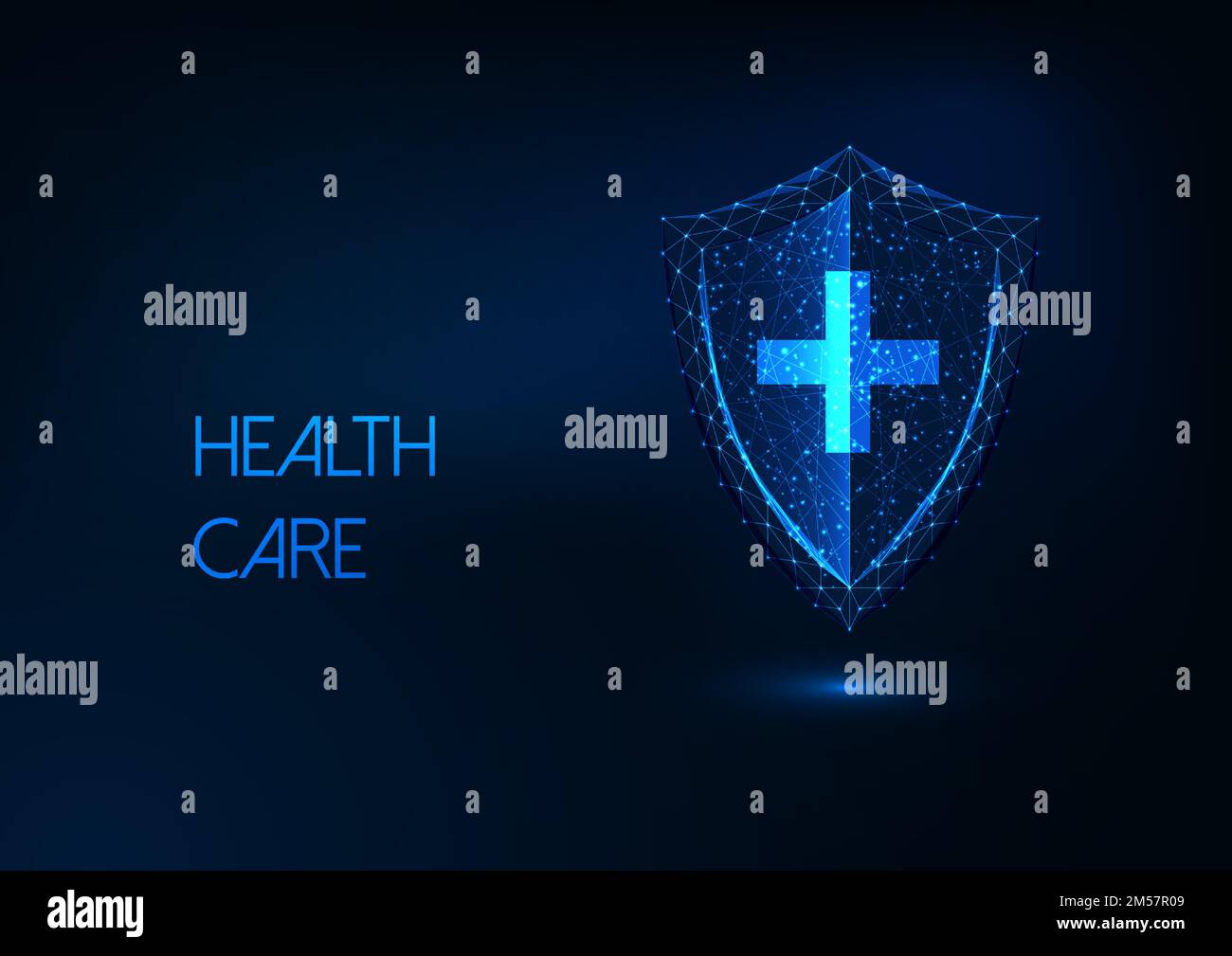 Futuristic health care, disease protection, immunity concept with ...