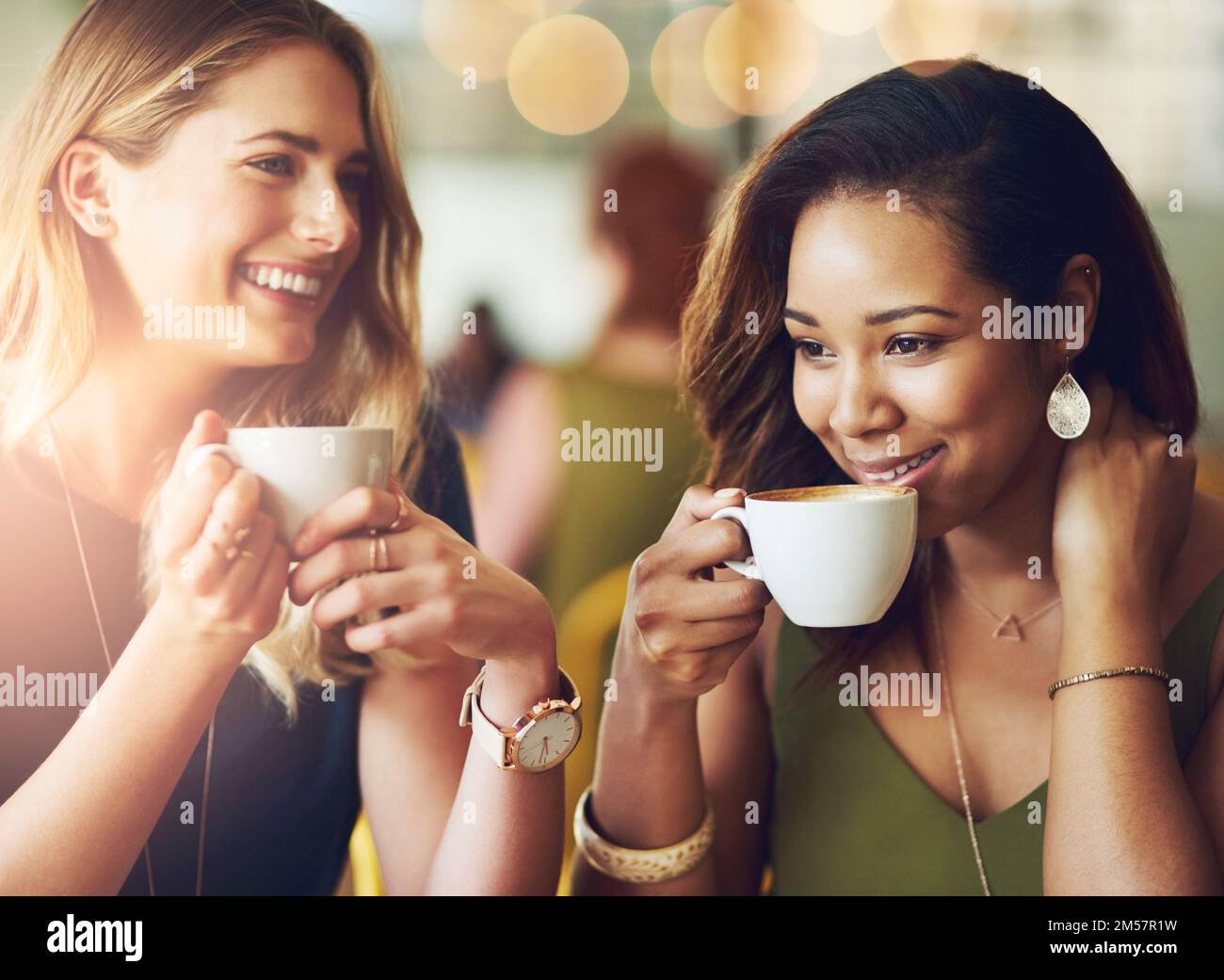 The beans they use here are super fresh. girlfriends enjoying their ...