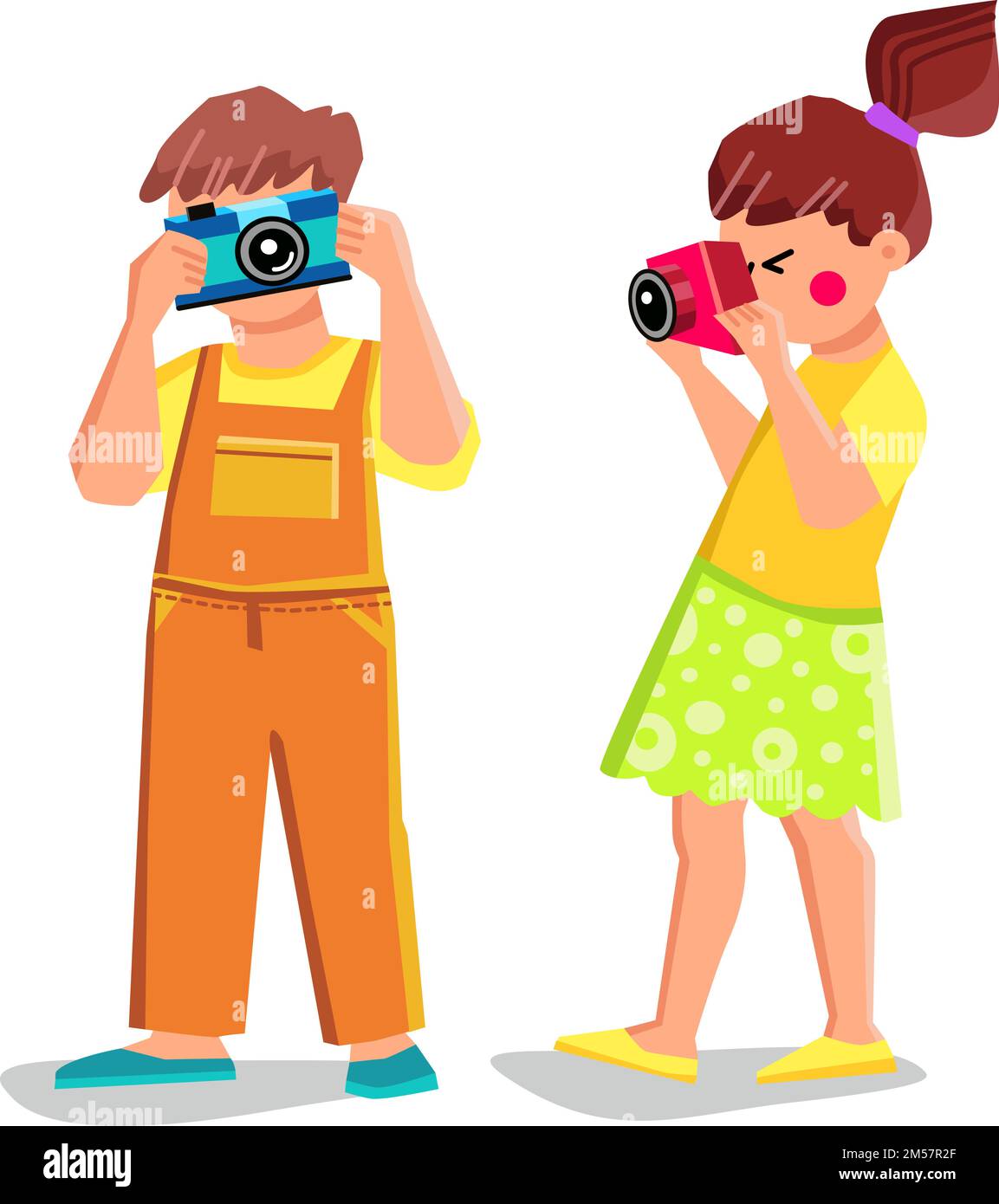 photograph kid vector Stock Vector Image & Art - Alamy