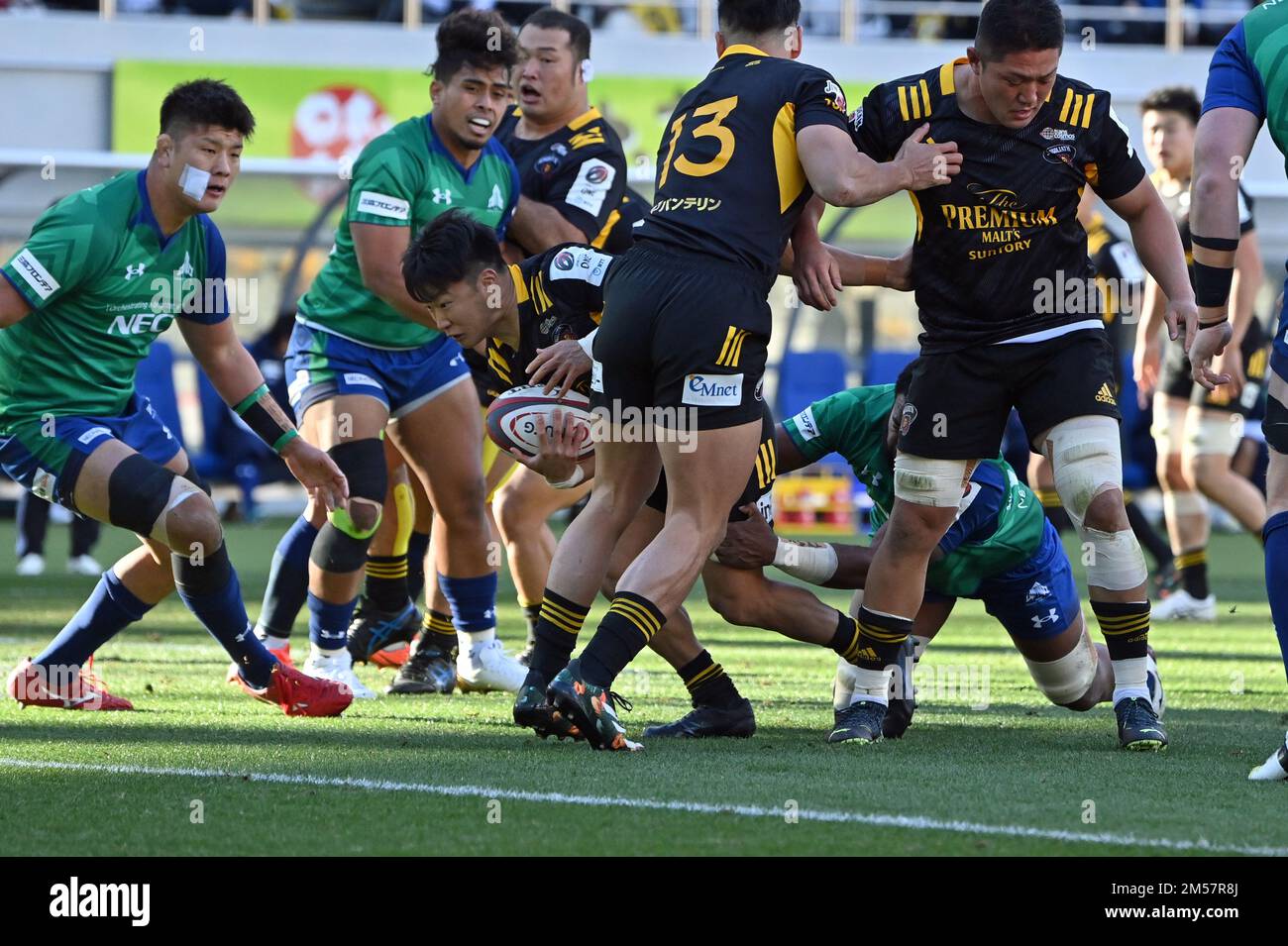 Sungoliath's Naoto Saito during the 2022-23 Japan Rugby League One ...