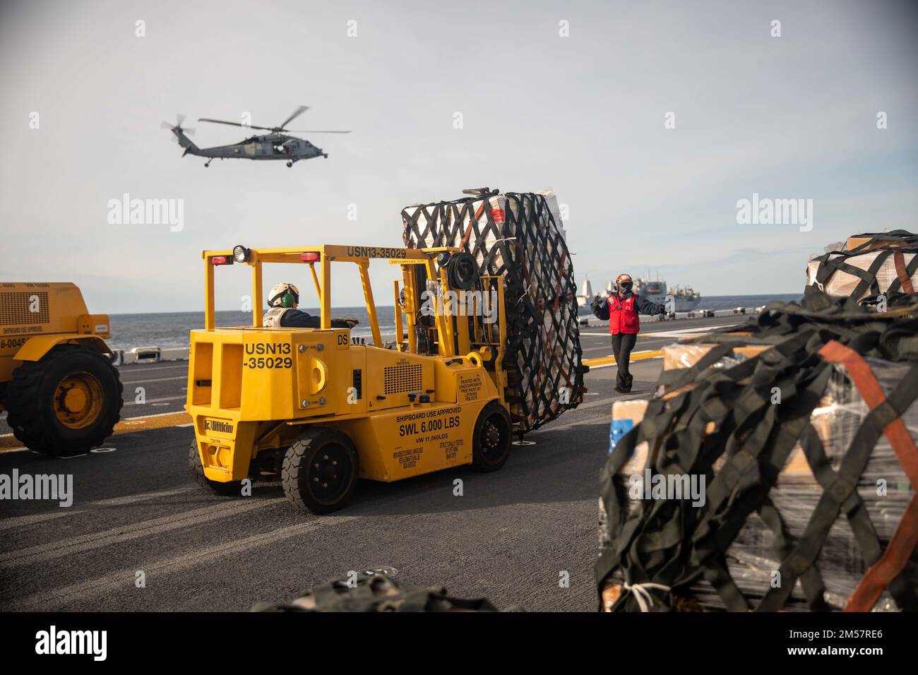 221215-N-HA192-1092 ATLANTIC OCEAN (Dec. 14, 2022) Aviation Ordnanceman ...