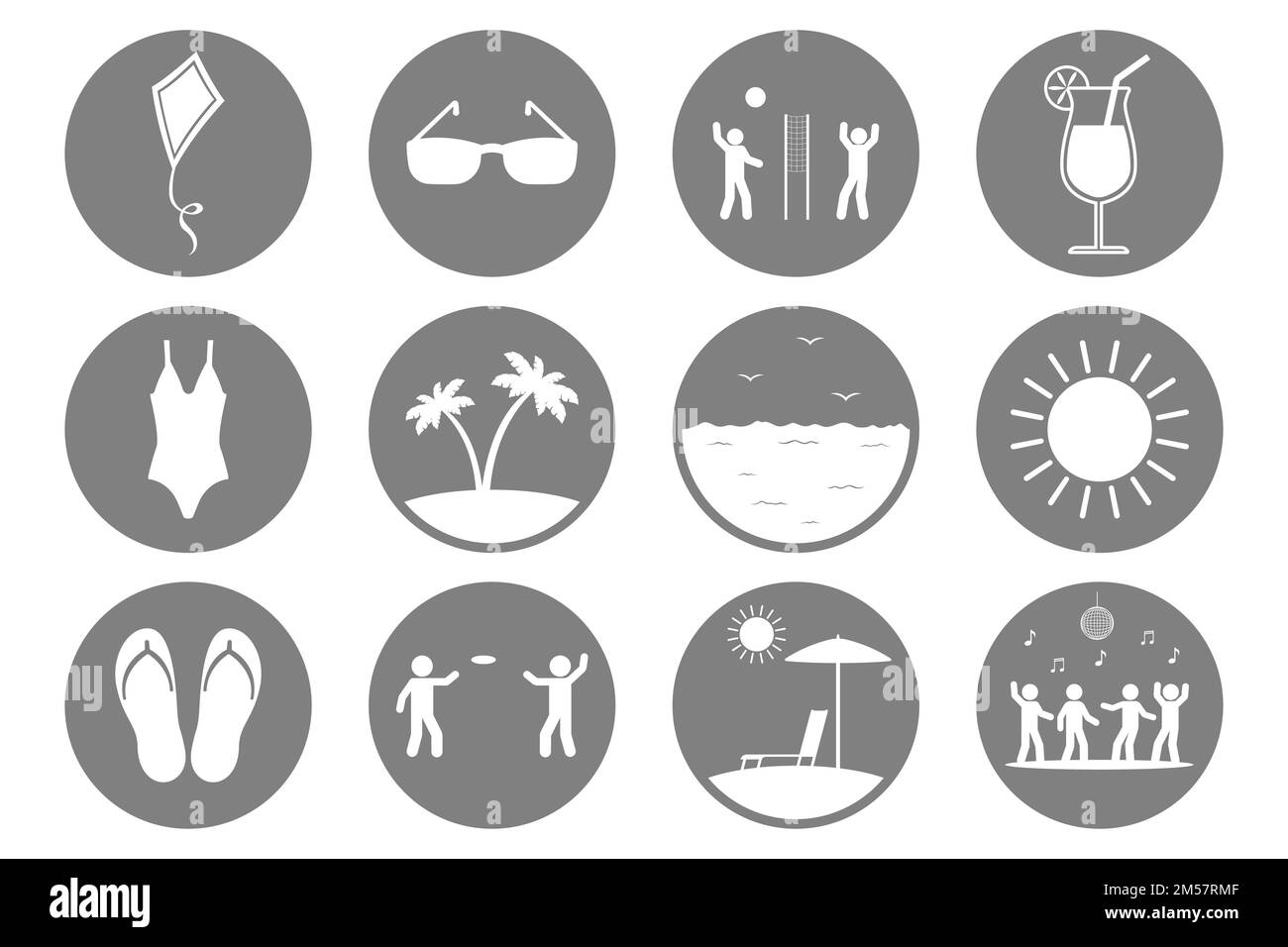 Beach pleasure Stock Vector Images - Alamy