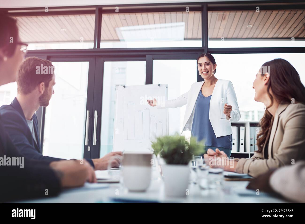 This is our personal best. businesspeople having a meeting in the ...