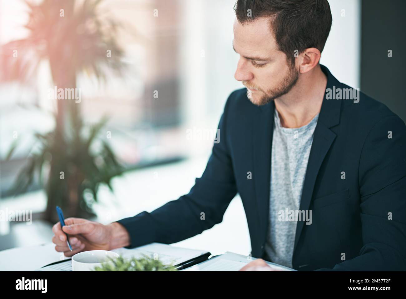Successful executive working hi-res stock photography and images - Alamy
