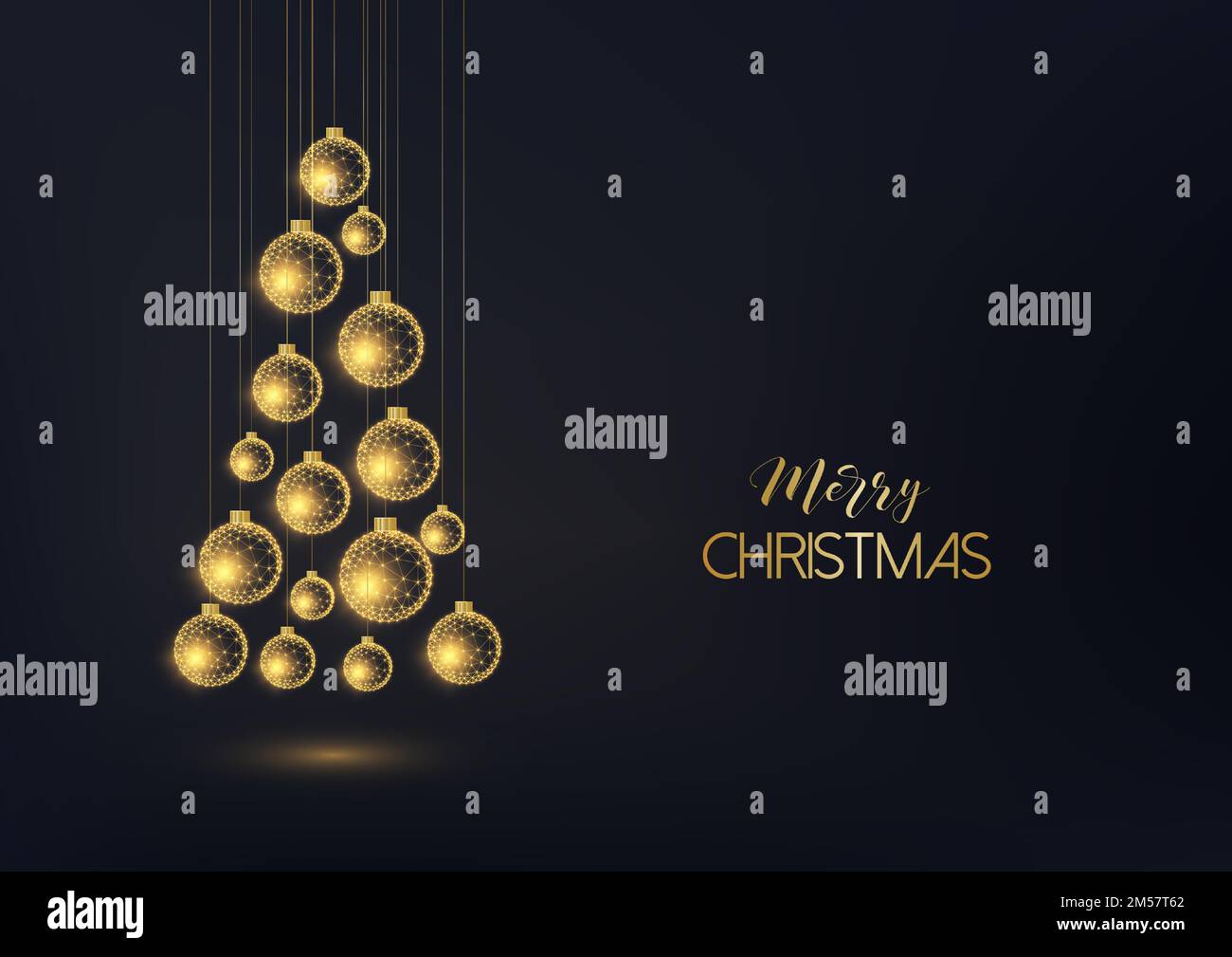 Golden bauble hanging in Stock Vector Images - Alamy