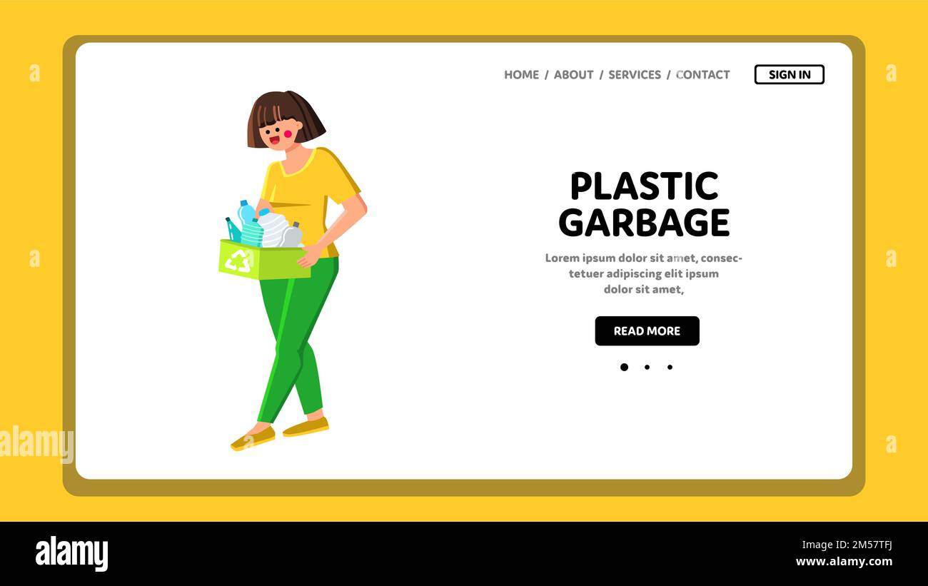 Sea shore plastic pollution Stock Vector Images - Alamy