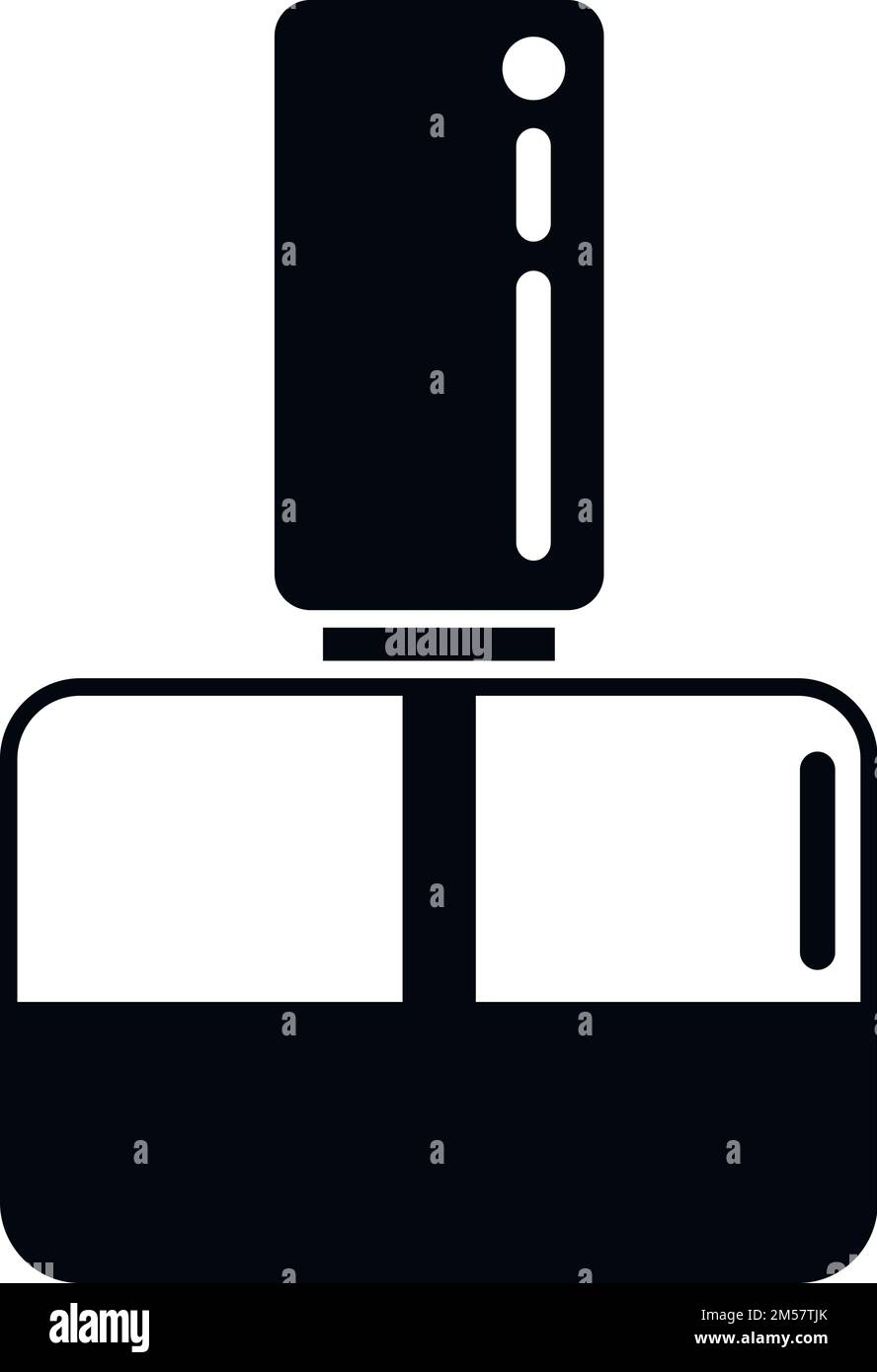 Woman nail bottle icon simple vector. Manicure polish. Cosmetic element ...