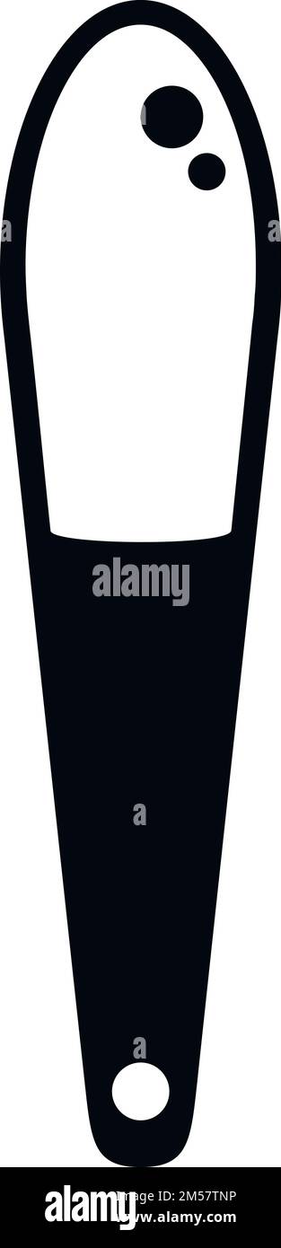 Nail cutter icon simple vector. Polish element. Salon cosmetic Stock ...