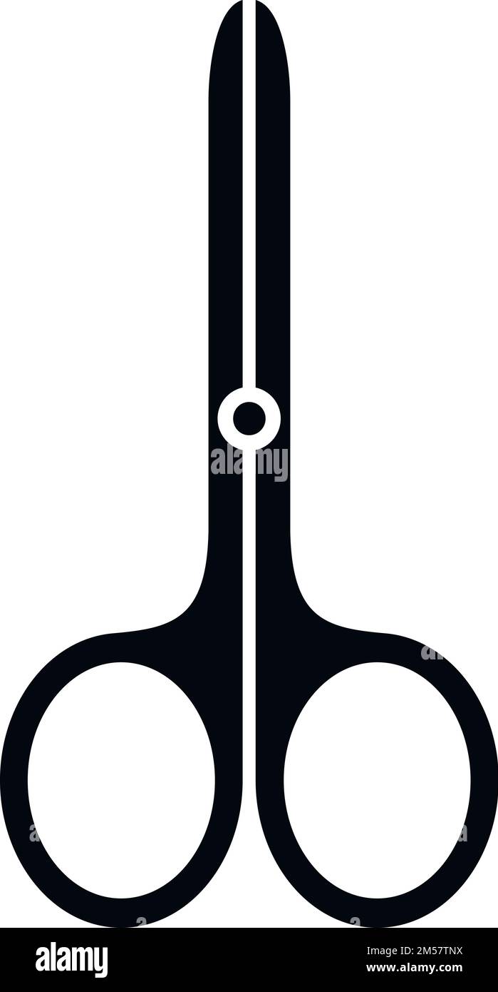 Nail scissors icon simple vector. Pedicure care. Care salon Stock ...