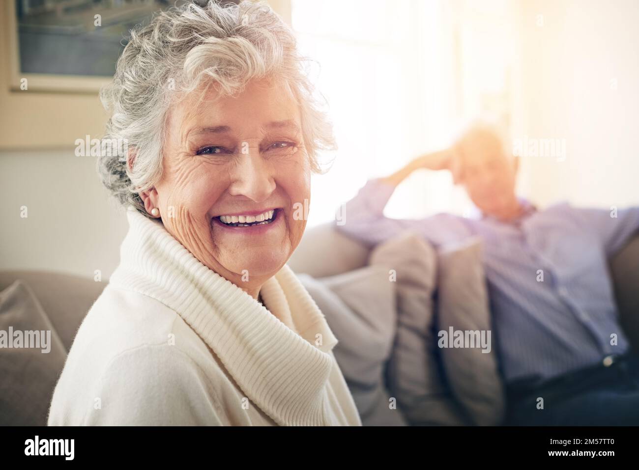 Positivity and longevity go hand in hand. Portrait of a senior woman ...