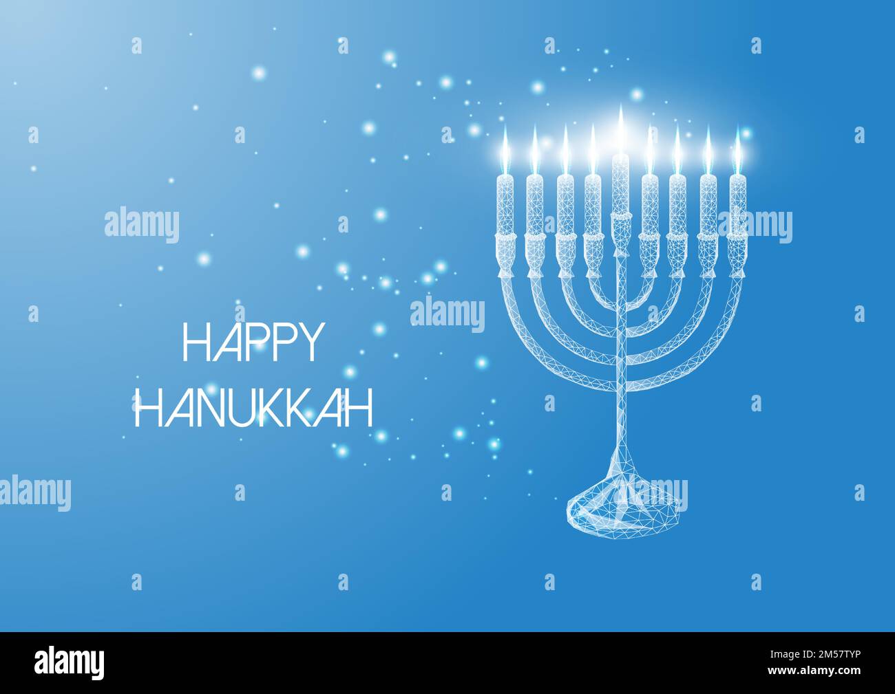 Burning candles on jewish Stock Vector Images - Alamy