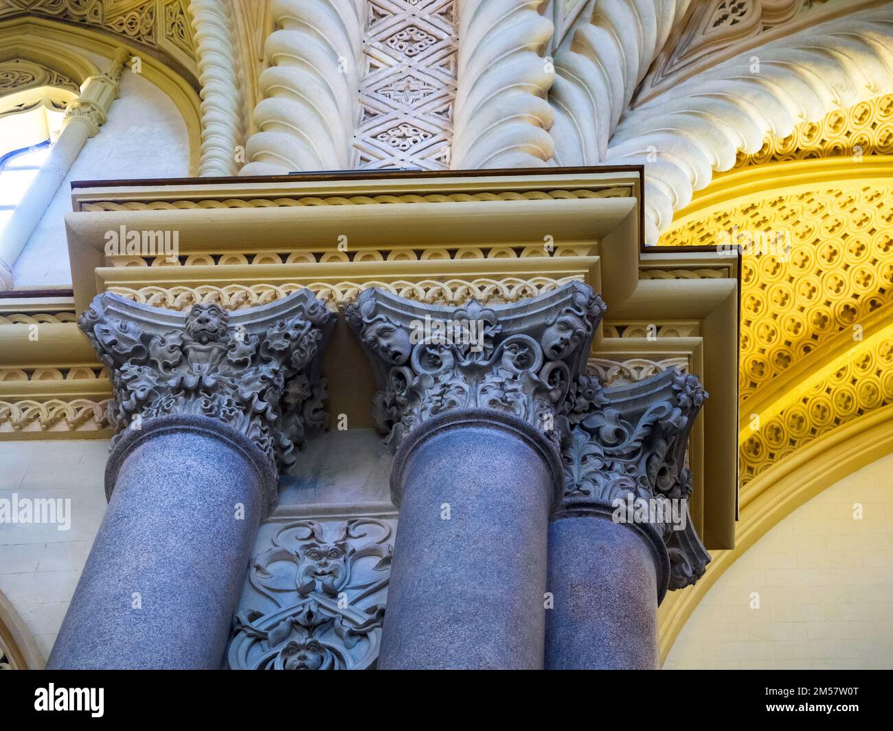 Column with capitals and vault - The Royal Cathedral (Real Duomo) of ...