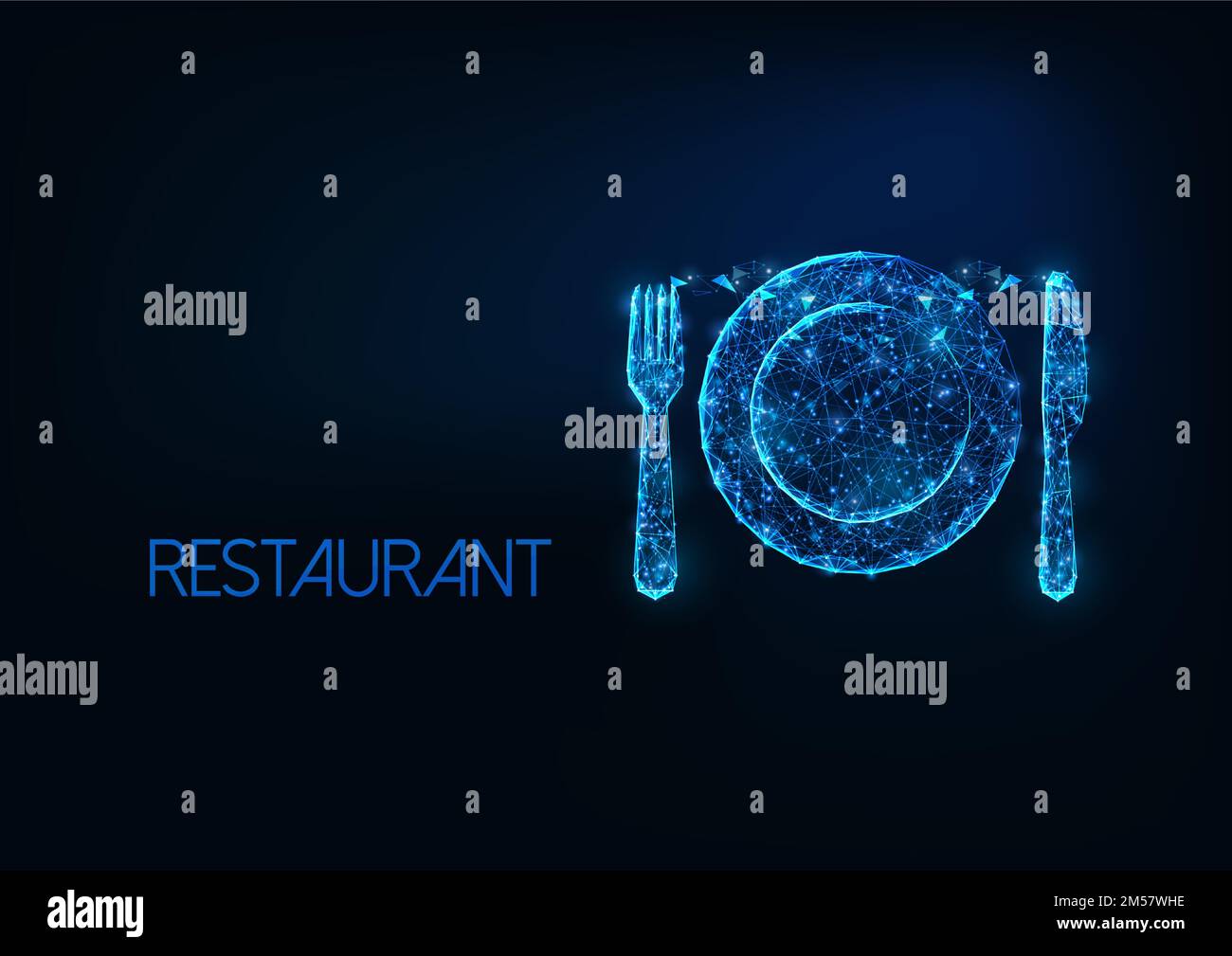 Glowing dining Stock Vector Images - Alamy