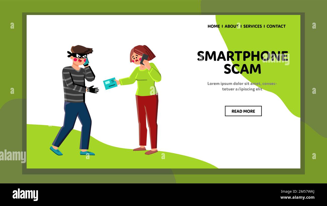 smartphone scam vector Stock Vector Image & Art - Alamy