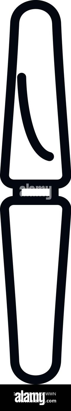 Finger separator icon outline Stock Vector Images - Alamy