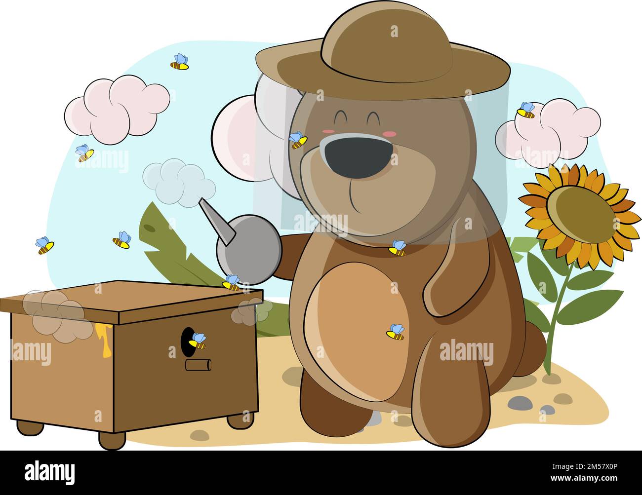 Looking after dog Stock Vector Images - Alamy