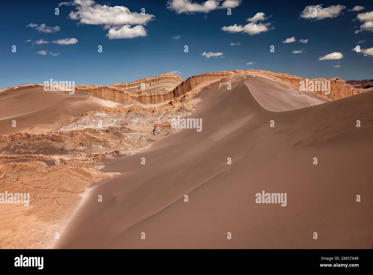 The great sand dune in Valle de la Luna (Moon Valley) in the Atacama ...