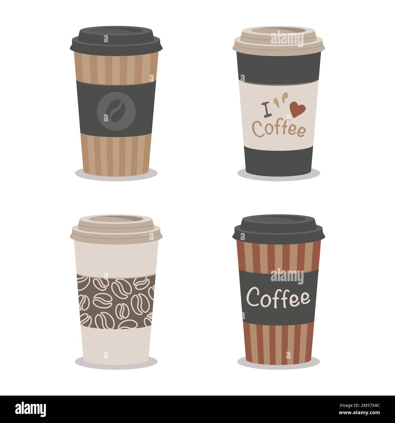 Coffee cup flyer sketch Cut Out Stock Images & Pictures - Alamy
