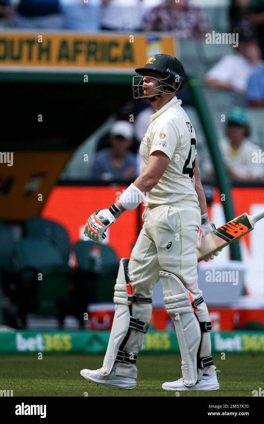Melbourne, Australia, 27 December, 2022. Steve Smith of Australia walks ...