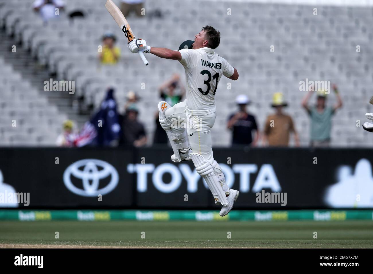 Melbourne, Australia, 27 December, 2022. David Warner of Australia ...