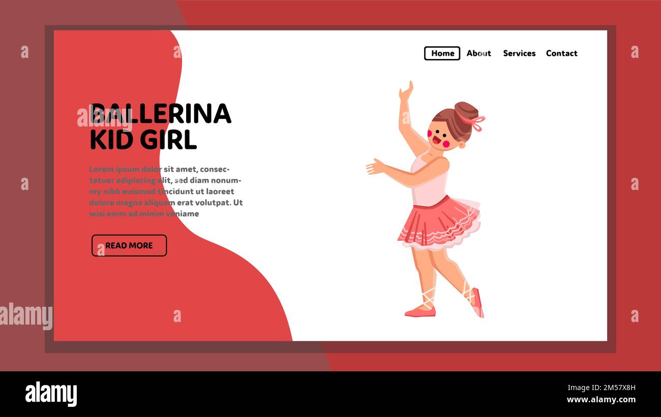 ballerina kid girl vector Stock Vector Image & Art - Alamy