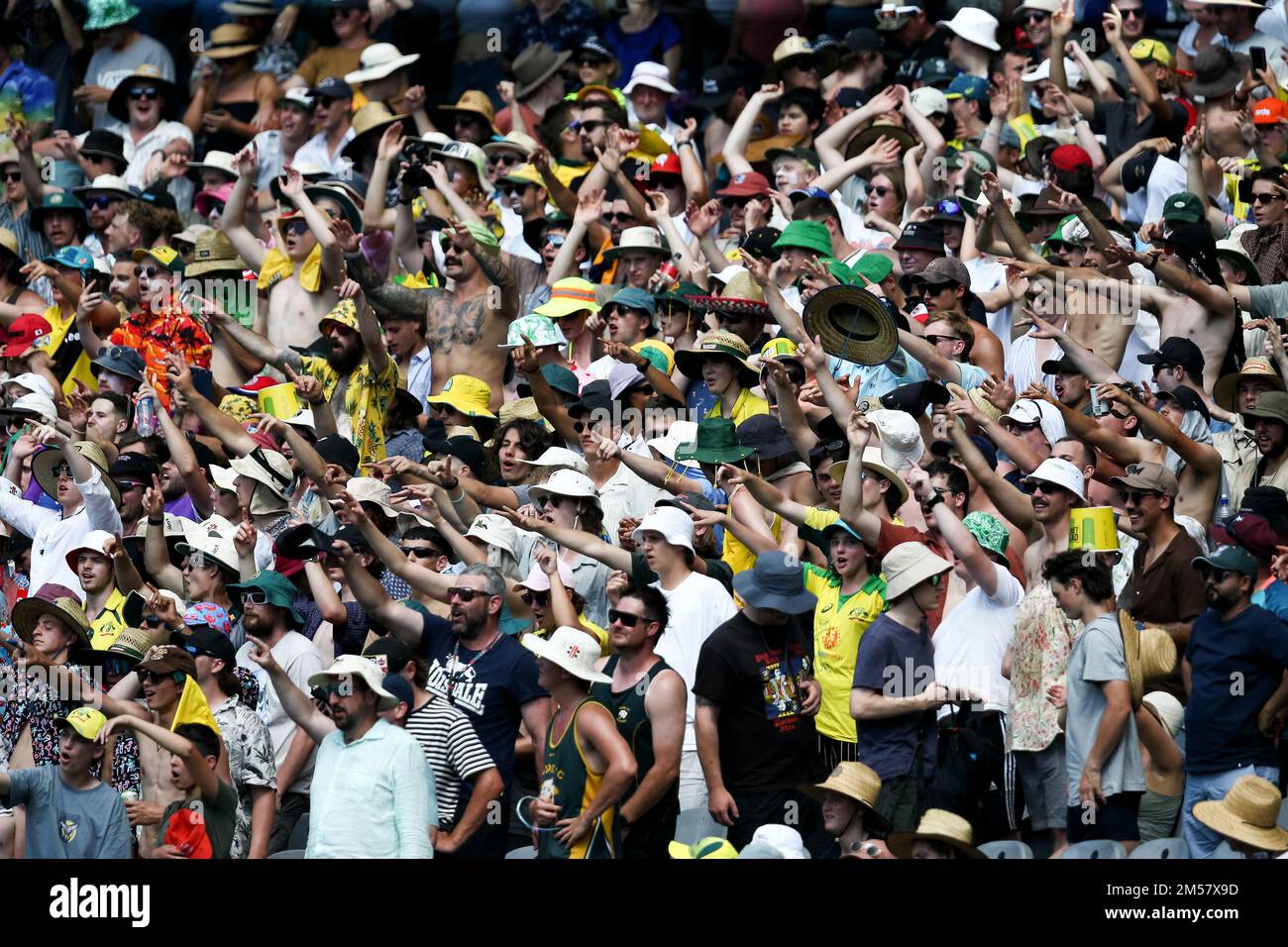 Melbourne, Australia, 27 December, 2022. Australian fans in bay 13 ...