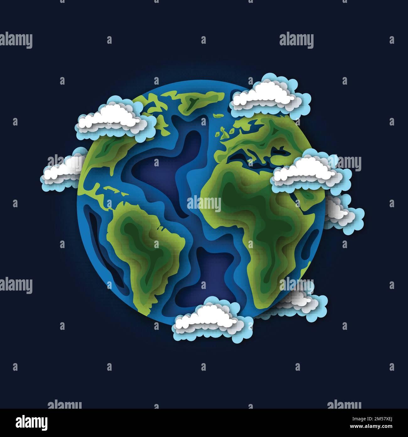 World blue cutout cut out Stock Vector Images - Alamy