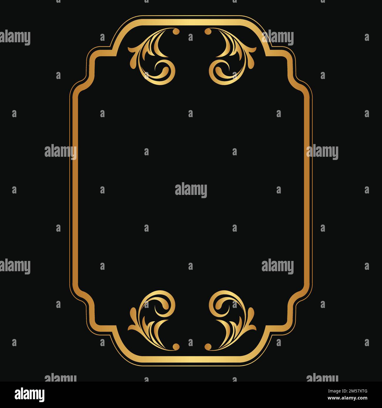 A Vintage decorative frame, retro style for wedding invitations on ...