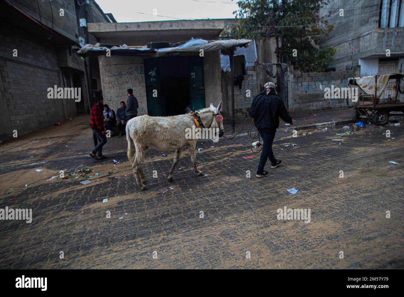 Cold Weather In Palestinian Slums of Beit Lahia, Gaza, Palestine on ...