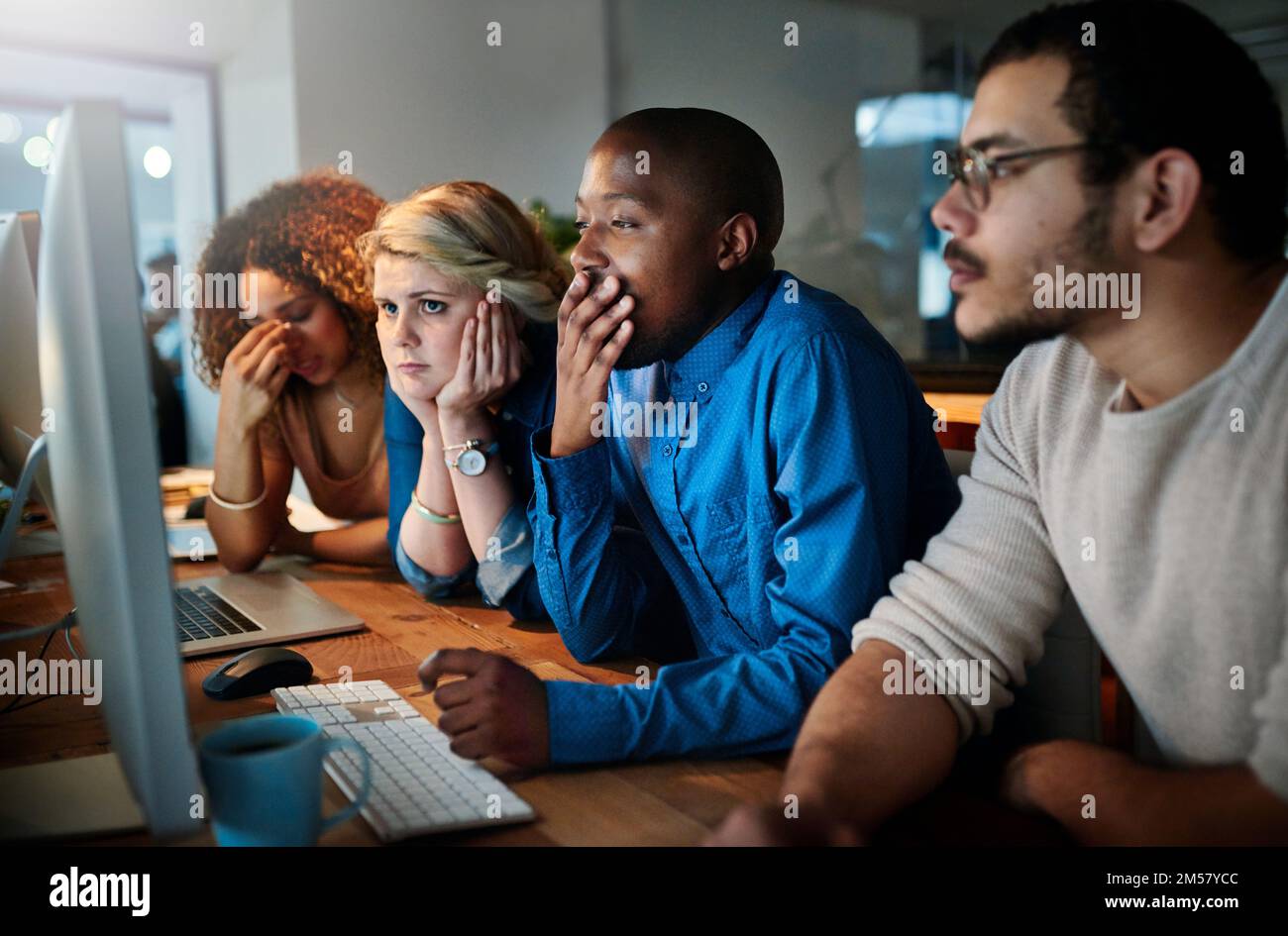 Waiting for their proposal to be approved. a team of young ...