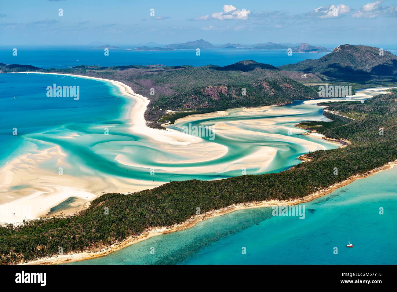 Whitehaven beach. Whitsunday Islands. Great Barrier Reef. Queensland ...