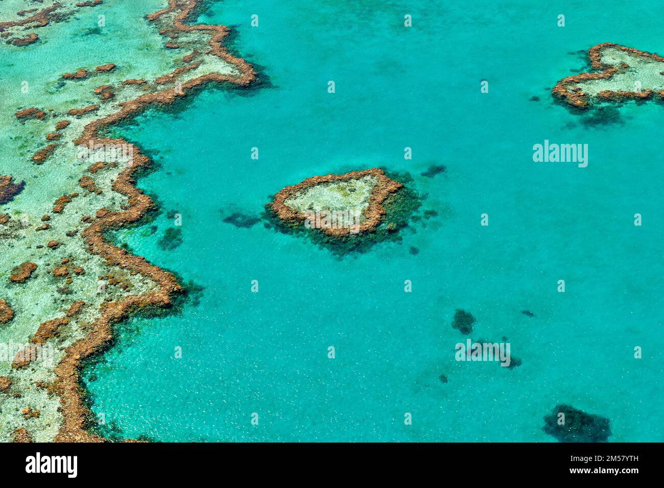 Heart Reef. Hardy reef. Great Barrier Reef. Queensland. Australia Stock ...