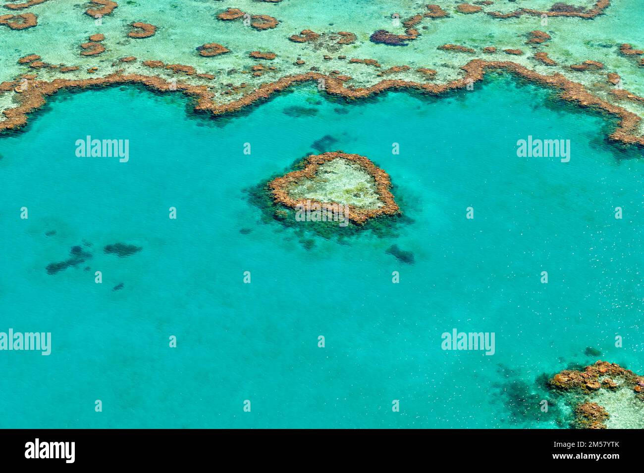 Heart Reef. Hardy reef. Great Barrier Reef. Queensland. Australia Stock ...