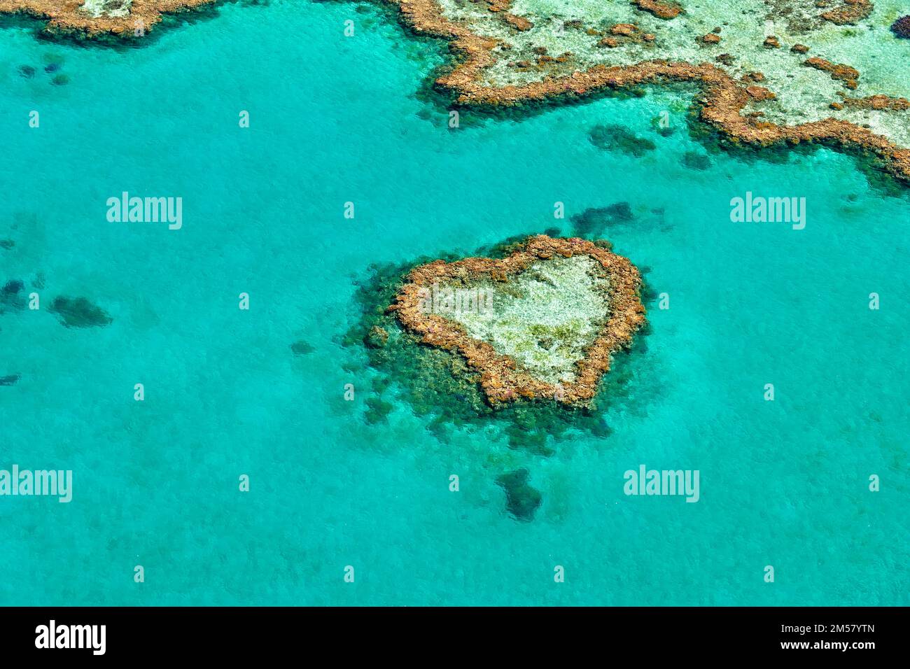 Heart Reef. Hardy reef. Great Barrier Reef. Queensland. Australia Stock ...
