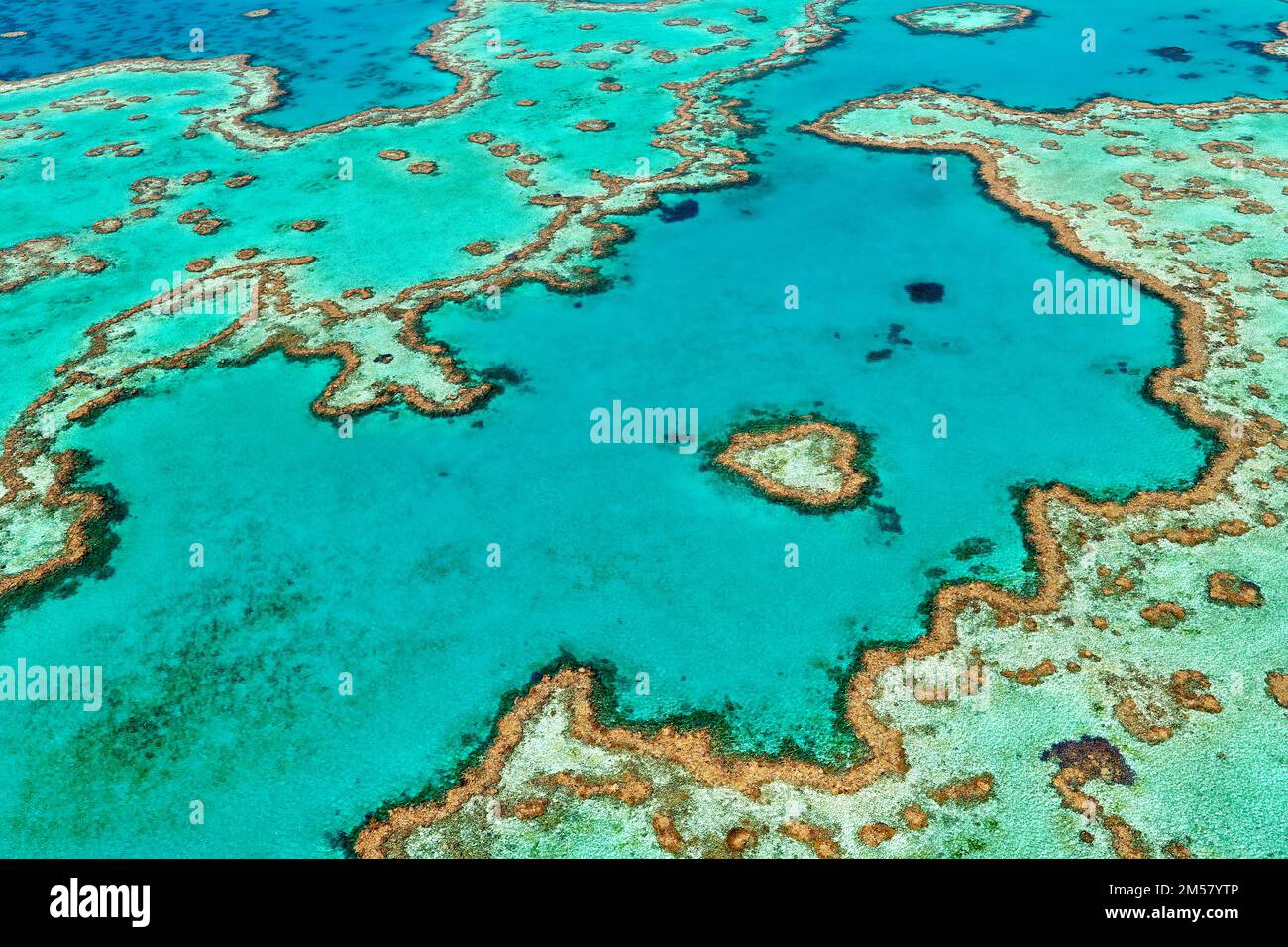 Heart Reef. Hardy reef. Great Barrier Reef. Queensland. Australia Stock ...