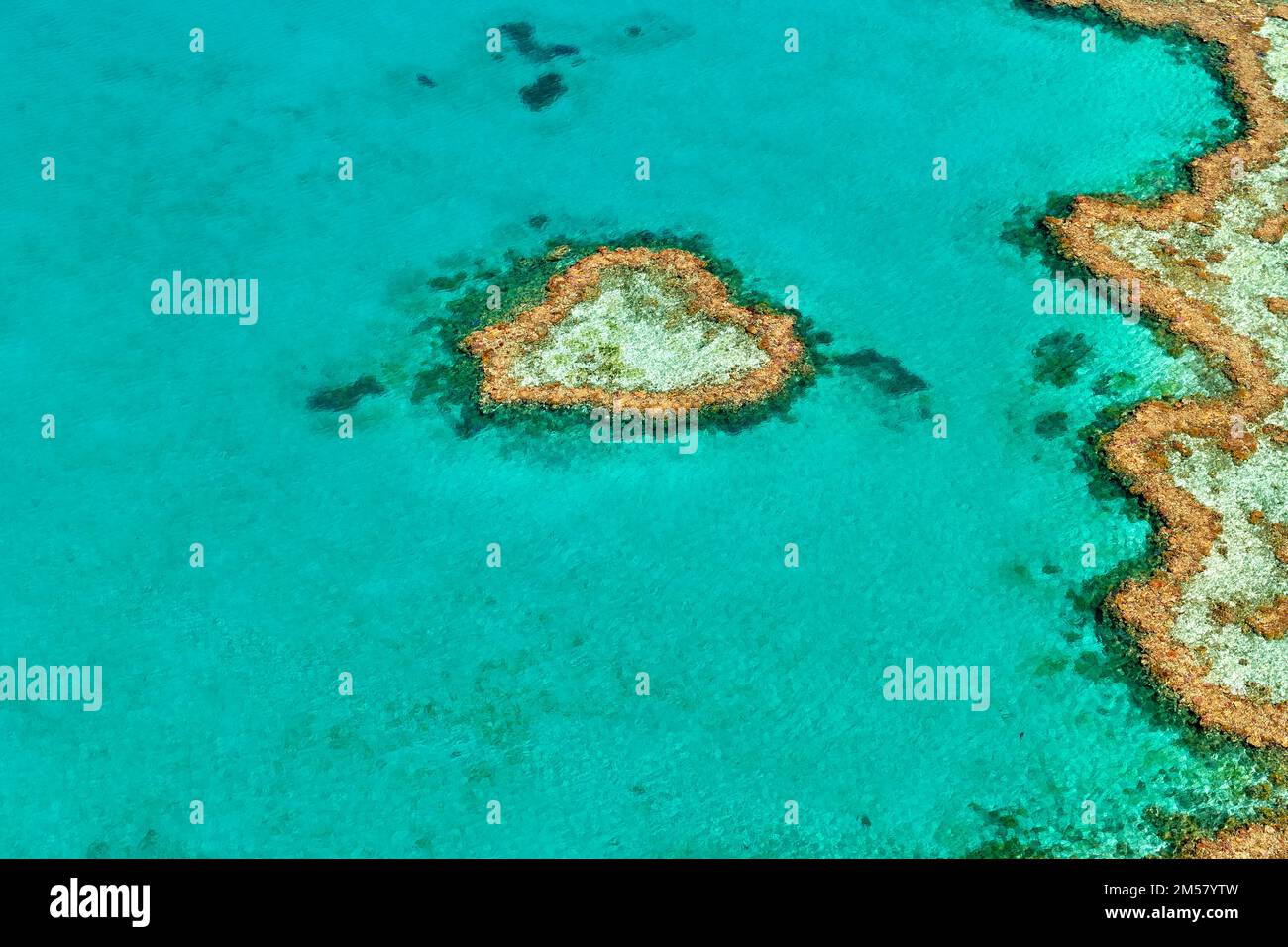 Heart Reef. Hardy reef. Great Barrier Reef. Queensland. Australia Stock ...