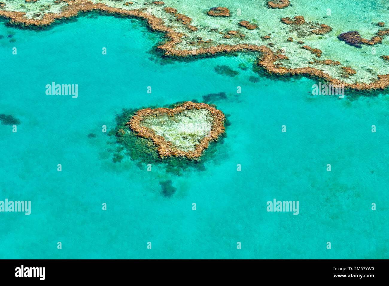 Heart Reef. Hardy reef. Great Barrier Reef. Queensland. Australia Stock ...