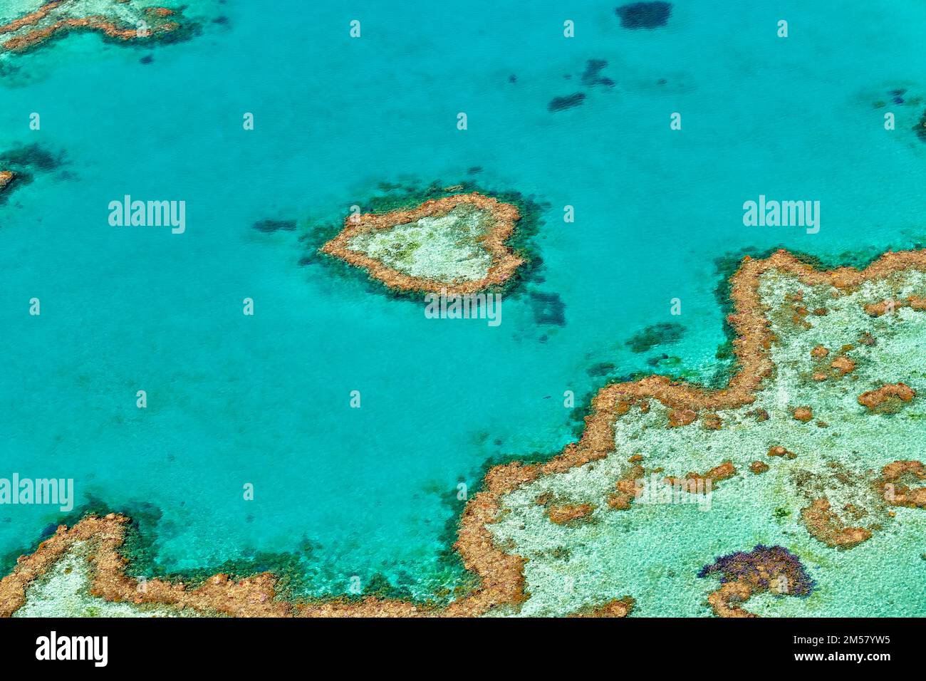 Heart Reef. Hardy reef. Great Barrier Reef. Queensland. Australia Stock ...