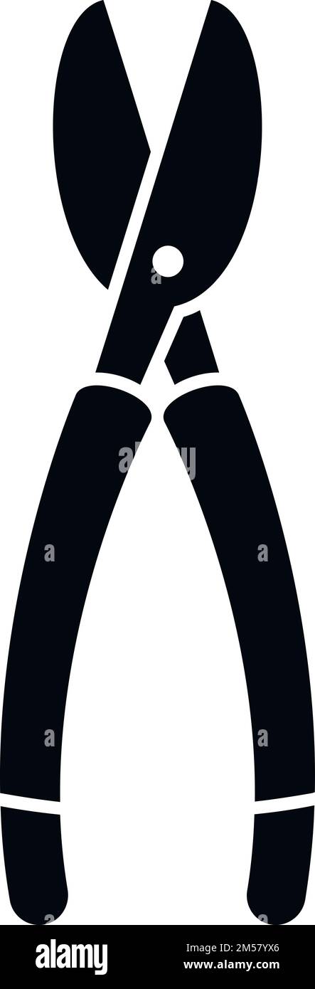 Secateur cutter icon simple vector. Garden work. Hand blade Stock ...