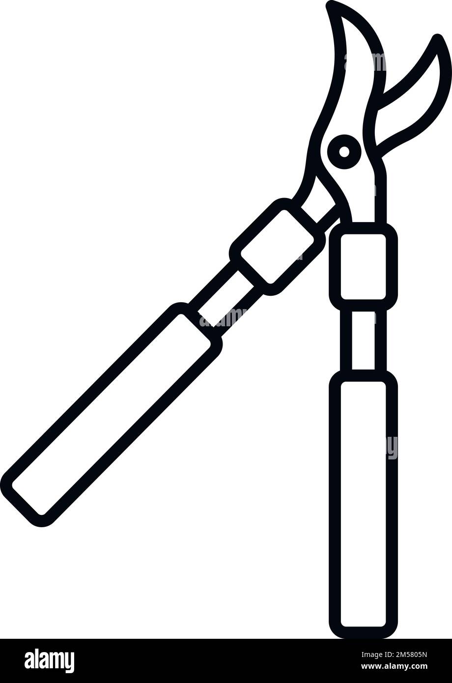 Pruner secateur icon outline vector. Garden work. Cut object Stock Vector Image & Art - Alamy