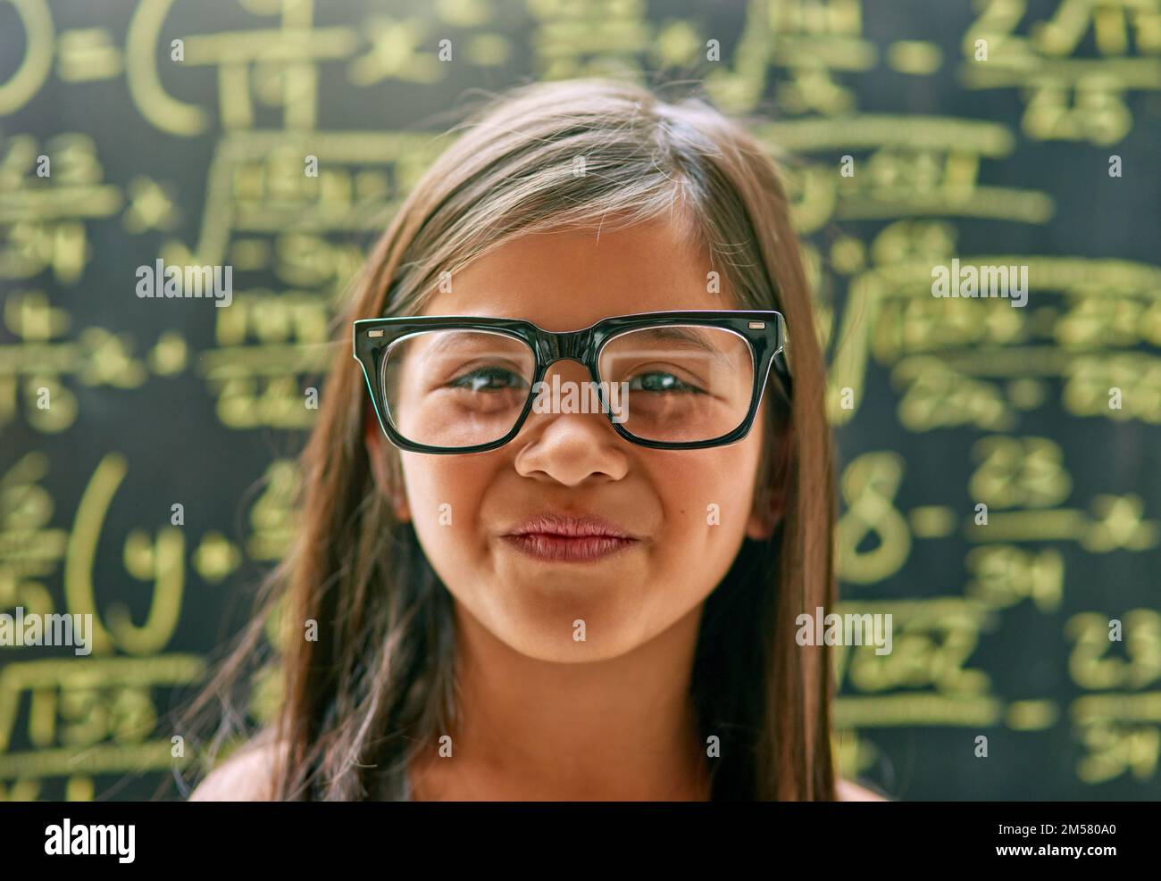 Shes got a curious and inquisitive mind. Portrait of a little girl ...