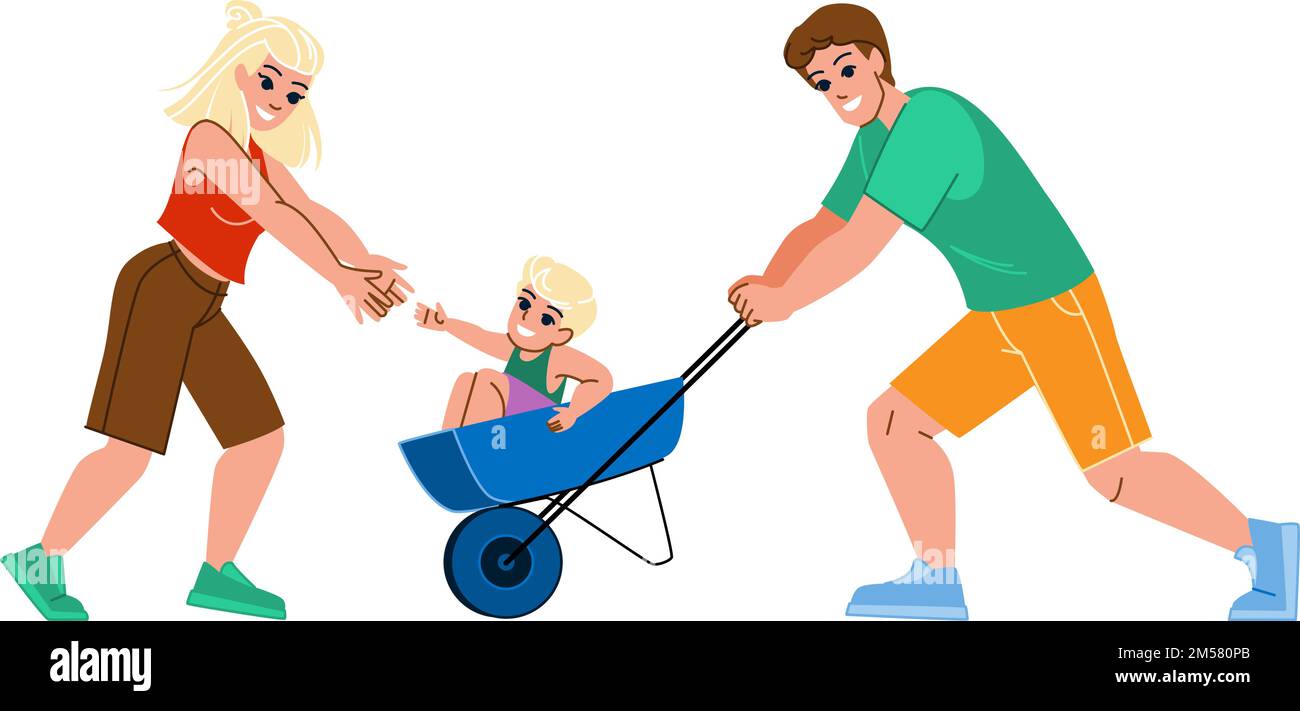 family garden vector Stock Vector Image & Art - Alamy