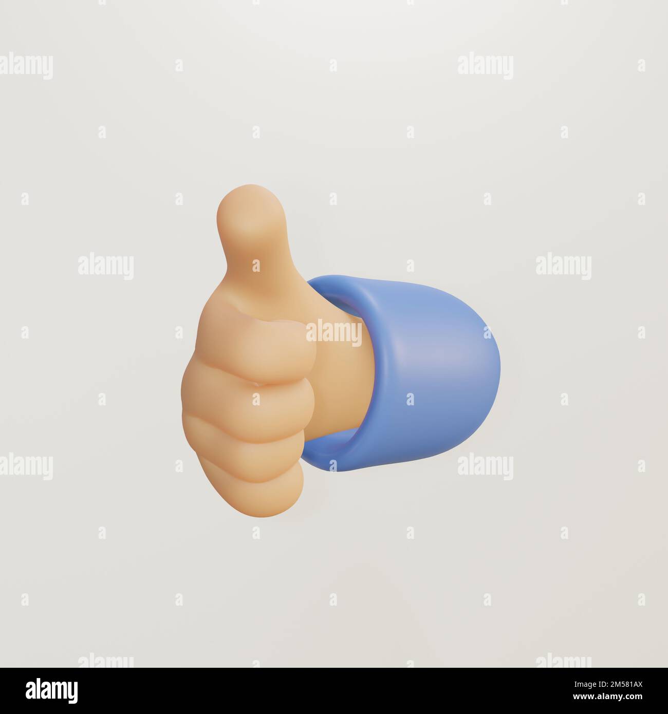 palm gesture simple 3d illustration image, simple object feel cartoon ...