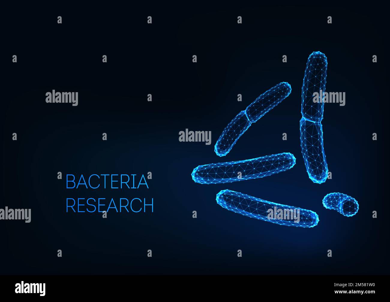 Microscopic bacilli bacteria acidophilus, salmonella, lactobacillus ...