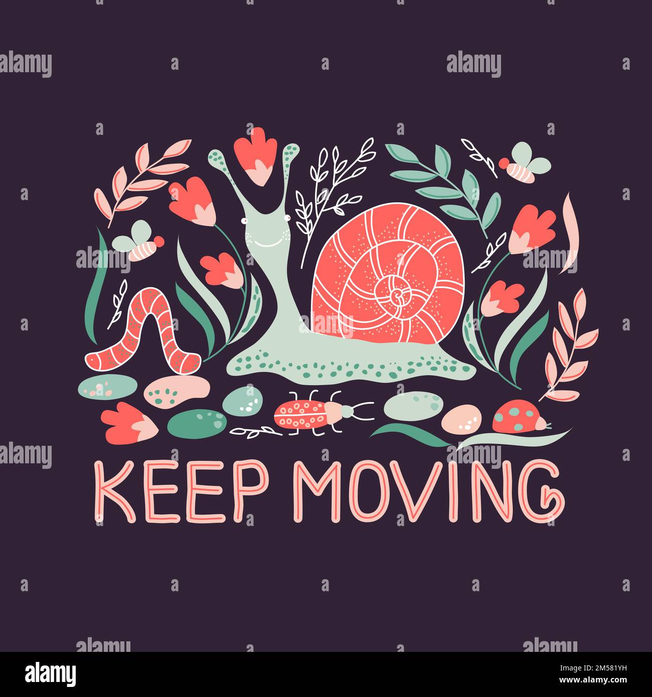 Funny bugs cute animals Stock Vector Images - Alamy