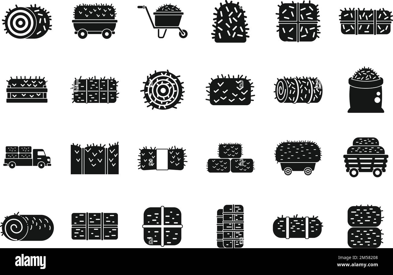 Wagon with hay Stock Vector Images - Alamy