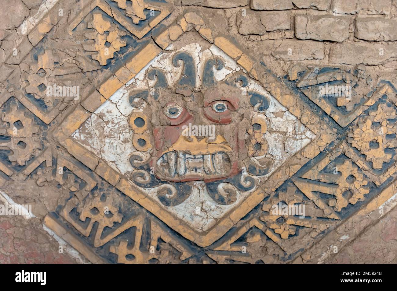 Trujillo, Peru - September 18, 2022: Huaca de la Luna archaeological ...